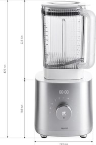 Stolní mixér Enfinigy 1,8 l stříbrný