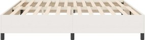 Rám platformy Krémová 200 x 200 cm Žebrovaná látka 3337429