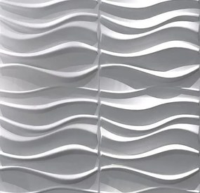 Obkladové panely 3D PVC 10143, rozměr 500 x 500 mm, Wave, IMPOL TRADE