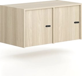 Nástavba pro skříně FRAME, 2x dveře, 872 x 450 x 427 mm, mechanický zámek, dub přírodní