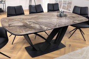 Roztahovací keramický stůl Vallerina 180-220-260 cm taupe