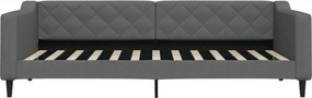 Válenda s přistýlkou tmavě šedá 90 x 200 cm textil 3197427