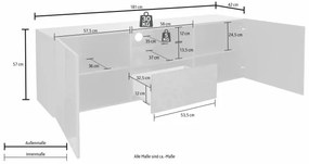 Televizní stolek ARIA dub sonoma