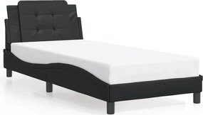 Rám postele s LED bez matrace Zadar černý 80 x 200 cm 3214068