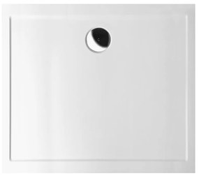 Polysan KARIA sprchová vanička z litého mramoru, obdélník 80x70cm, bílá 11091