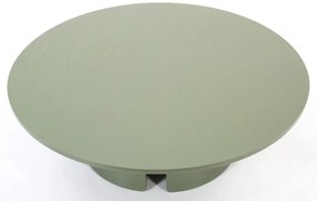 Zelený jasanový kulatý konferenční stolek Teulat Cep 110 cm