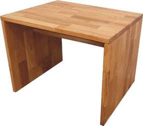 Noční stolek Massivo, dub, masiv - BAZAR