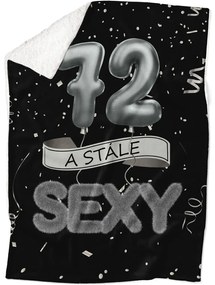 Deka Stále sexy – Černá (věk: 72, Podšití beránkem: ANO)