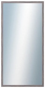 DANTIK - Zarámované zrcadlo - rozměr s rámem cca 50x100 cm z lišty KASSETTE tmavěšedá (3056)