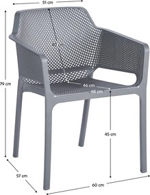 Kondela Stohovatelné křeslo, šedá, LAVTON