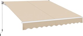 Markýza Yaheetech – béžová, 250 × 200 cm (257325163274)