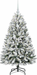 Umělý vánoční stromeček 120 cm 150 LED Teplá bílá PVC a ocel 3395733