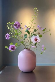 Pip Studio velká kovová váza 32cm, lila matná (Kovová váza v lila barvě )