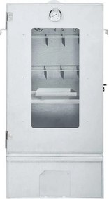 vidaXL Grilovací trouba/udírna s 1 kg dřevěných lupínků 44,5x29x83 cm [46528]