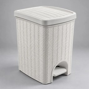 STEFANPLAST Odpadkový koš 20 l, 31x27,5x39cm, bílý
