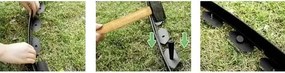 Zahradní plastový obrubník 40mm, 10m s kolíky Gardlov 24561