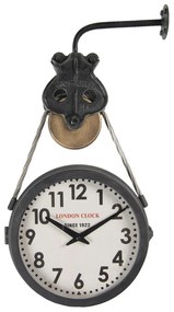 Vintage nástěnné závěsné hodiny London Clock - 34*9*52 cm / 1*AA