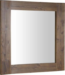 Sapho Brand - Zrcadlo v rámu 80x80 cm, mořený smrk BA051S