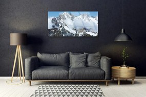 Obraz na skle Hory krajina 100x50 cm