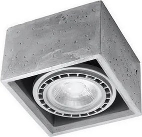 Stropní svítidlo SOLLUX Quatro 1 GU10 1x40W bez zdroje SL.0883 beton