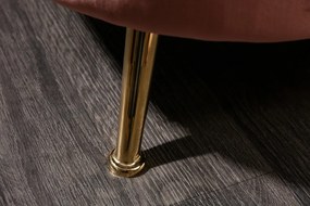 Designová sedačka Adalia 220 cm starorůžová