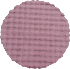 XXXLutz UMĚLÁ KOŽEŠINA, pink - Kulaté koberce - 003580016163