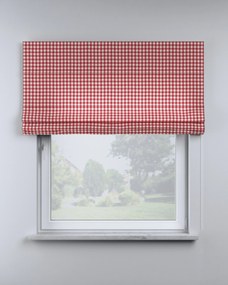 Římská roleta Capri barva červená látka vzorované