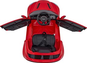 Ramiz Elektrické autíčko Aston Martin DBX pro děti červené + dálkové ovládání + EVA kola + pásy + plynulý start + audio LED