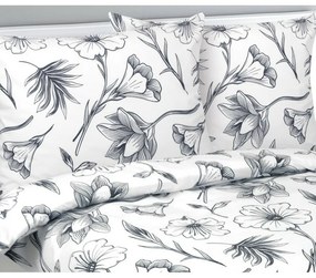 Bellatex Flanelové povlečení Ibišek, 140 x 220 cm, 70 x 90 cm