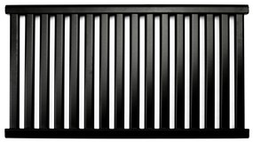 Regnis Kalipso Room, topné těleso 540x1400mm s připojením 500mm, 689W, černá matná, KPP/1400/540/D500/BLACK