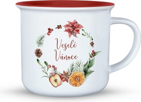 Hrneček Veselé Vánoce - červený 236 ml