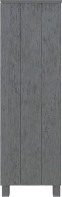 Knihovna HAMAR tmavě šedá 85 x 35 x 112 cm masivní borovice 340486