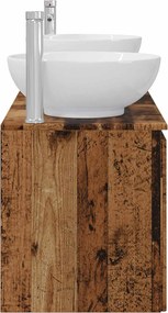 Sada koupelnových skříněk 3 ks Staré dřevo 49,5 x 44,5 x 65 cm 3405695
