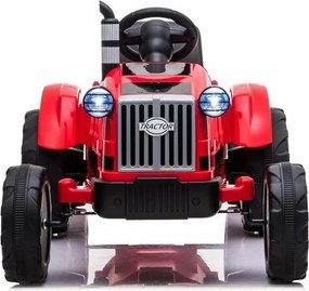 LEAN CARS Elektrický traktor s přívěsem CH9959 červený