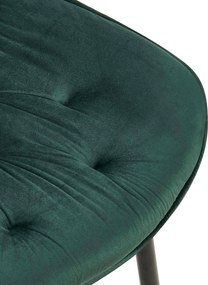 Sada 2 jídelních židlí Wallace samet – zelená
