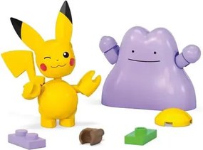 MEGA Stavebnice Pokémon Pikachu a Ditto / 2x Poké Ball / 42 dílků / od