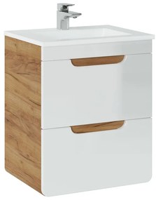 Koupelnová skříňka s umyvadlem ARUBA White U50/1 | 50 cm