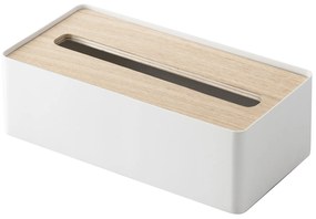 Yamazaki, Box na papírové kapesníky Rin 7730 Box | bílý/dřevo