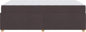 Rám postele s matrací Tmavě hnědá 120 x 200 cm textil 3399352