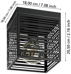 Eglo 900355 - Stropní svítidlo PIEDRITAS 1xE27/40W/230V