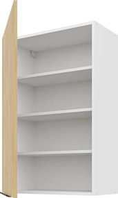 CREMONA bc | horní skříňka 60 G-90 1F policová | 60 cm | VYSOKÁ | bílá/cremona