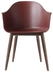 AUDO (MENU) Židle Harbour Chair, Dark Oak / Burned Red