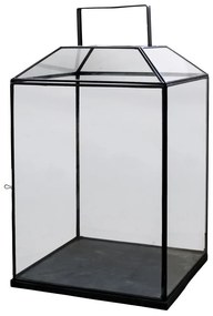 Černá antik kovová lucerna Factory XL - 42*42*72 cm