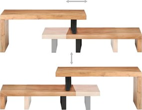 vidaXL 2dílný set konferenčních stolků masivní akáciové dřevo [320394]