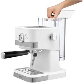 Sencor - Pákový kávovar espresso 1050W/230V bílá/matný chrom