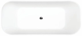 BESCO Volně stojící vana ASSOS bílá Rozměr vany - 160 × 70 cm - VANNEA16W
