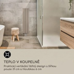 Blumfeldt Ontario 120 x 30 radiátor 1/2" boční připojení, nástěnná instalace, 380 wattů