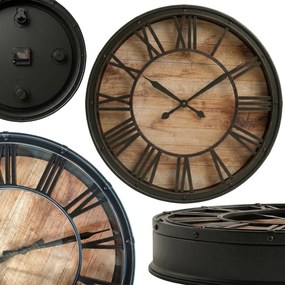 Nástěnné hodiny ARON v industriálním stylu, Ø 39 cm