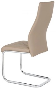 Jídelní židle, koženka cappuccino / chrom HC-955 CAP