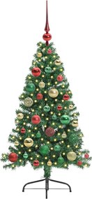 Umělý osvětlený vánoční stromeček Zelená 120 cm PVC 3396997